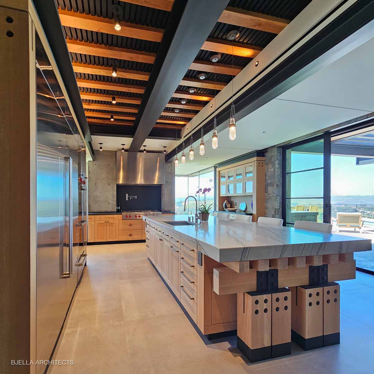 Romantic Modern Kitchen of Steel and Timber | Bjella Architects